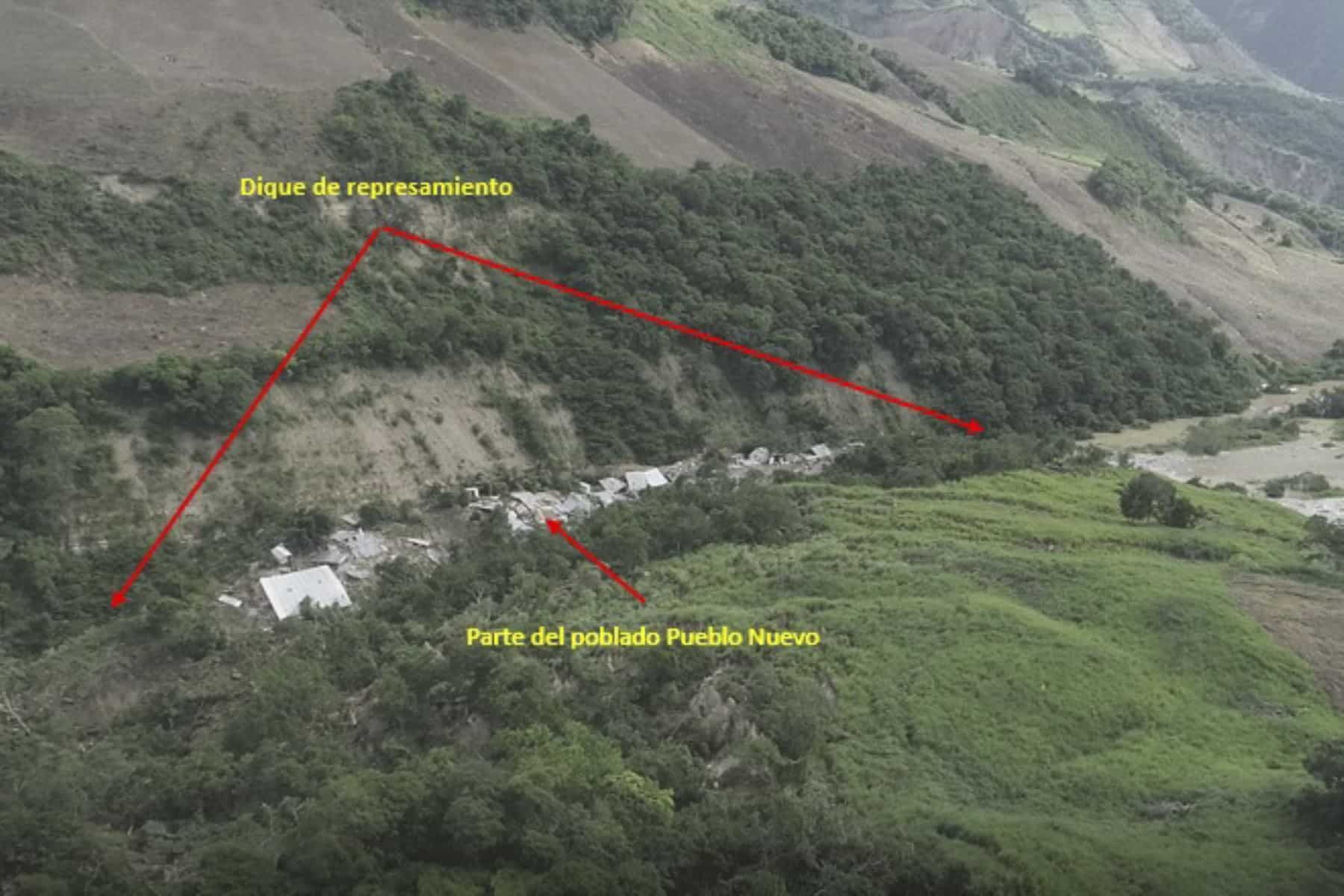 Amazonas: Río Utcubamba podría represar, ante nuevo deslizamiento de cerro