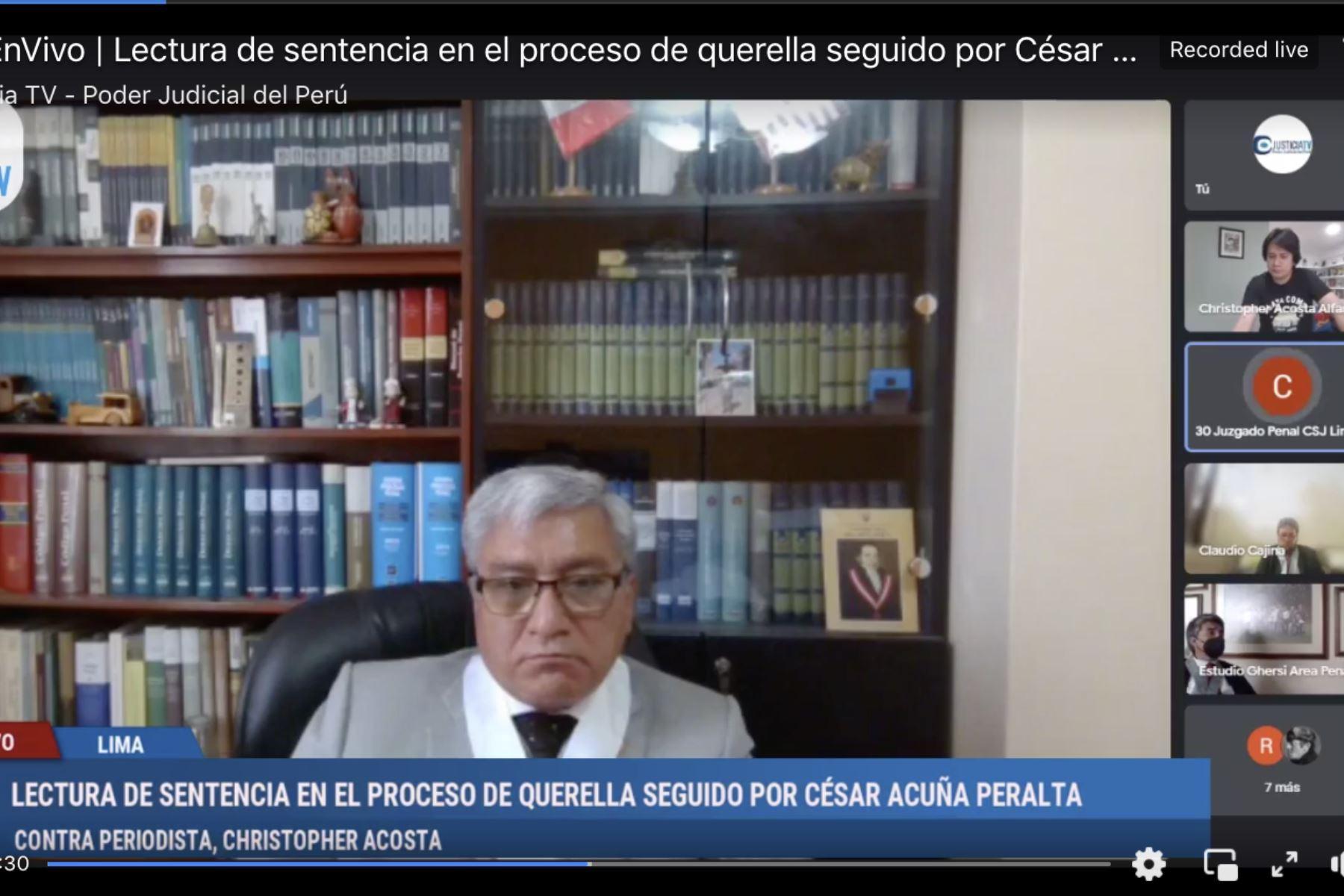 Corte Superior condena a periodista Christopher Acosta y éste anuncia ...